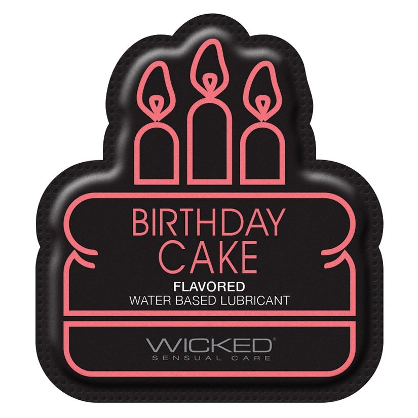 Wicked Aqua Birthday Cake Flavored Lubricant 3mL Foil
