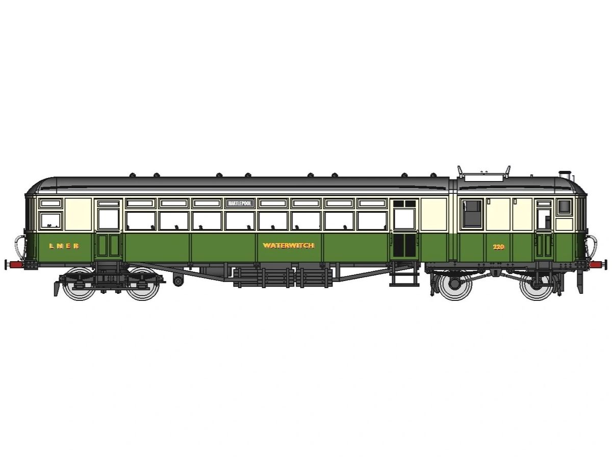 NIU3002 - LNER (Diagram 89) Sentinel Rail Car - OO Gauge - AVAILABLE AT ...