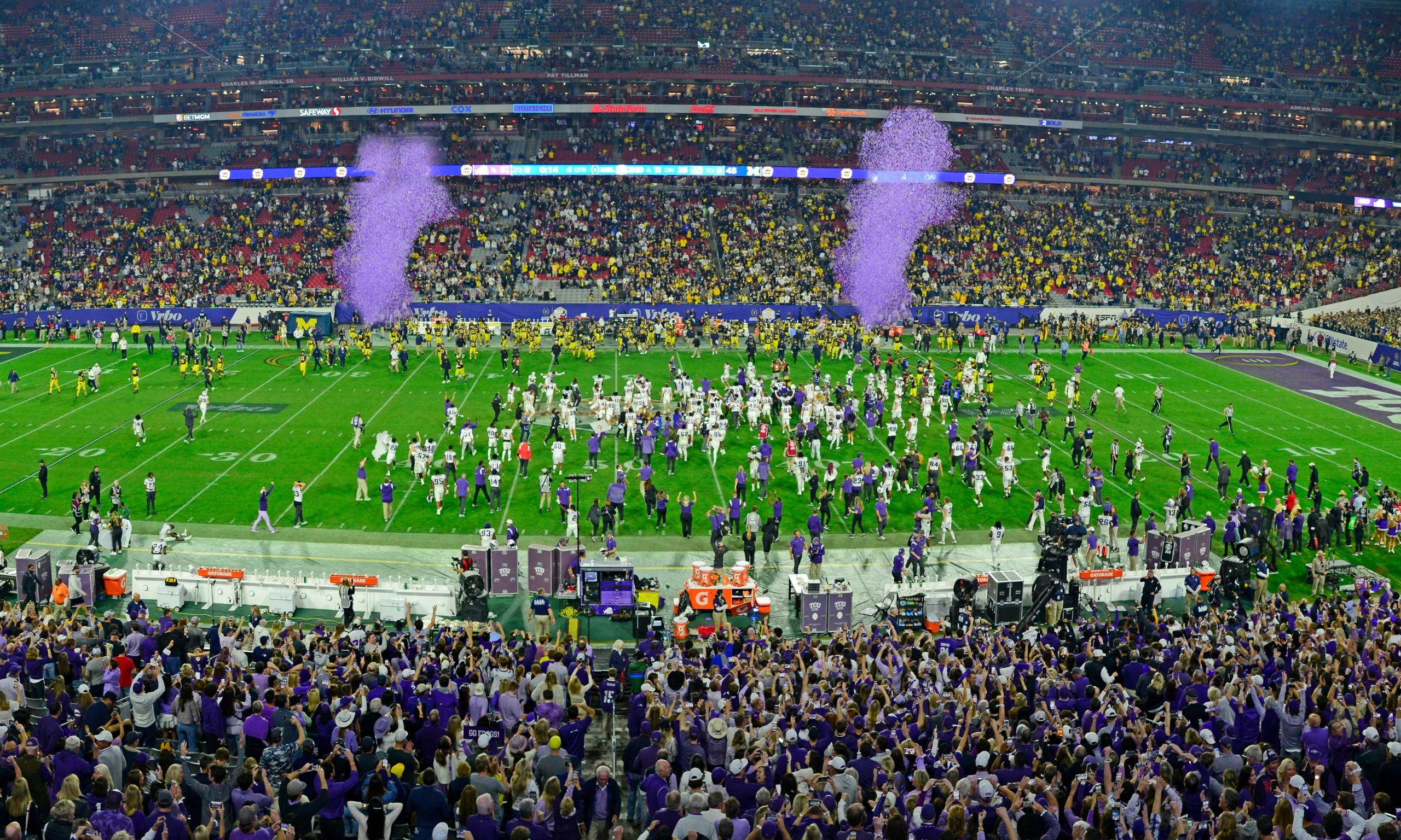 TCU Panoramic Print 2023 Fiesta Bowl