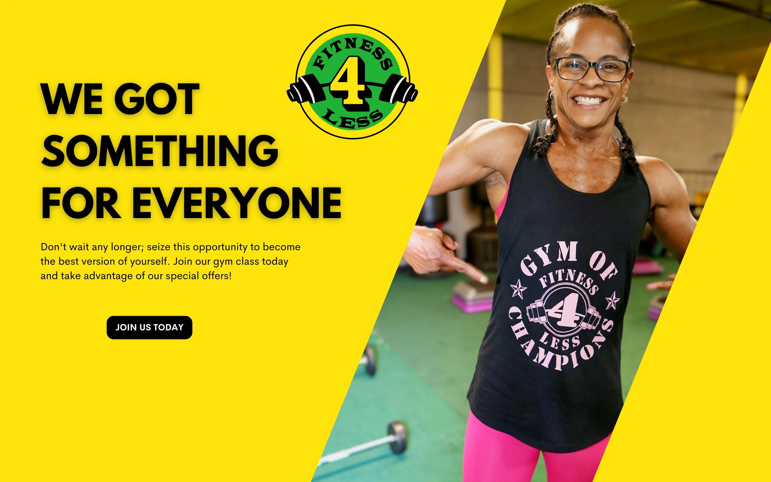 Affordable | Accessible | Any Time | Fitness 4 Less Gyms
