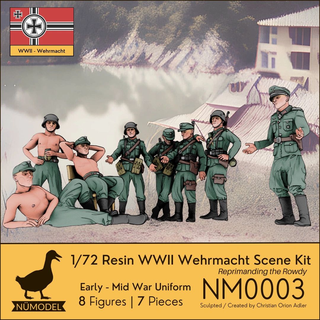 NUMODEL NM0003 | 1/72 Resin WWII Wehrmacht Scene Kit "Rowdy ...
