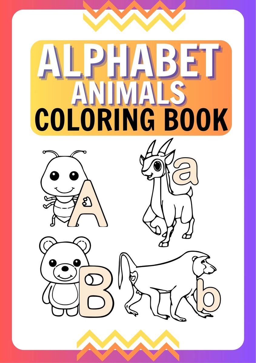 Alphabet Animals Coloring Book