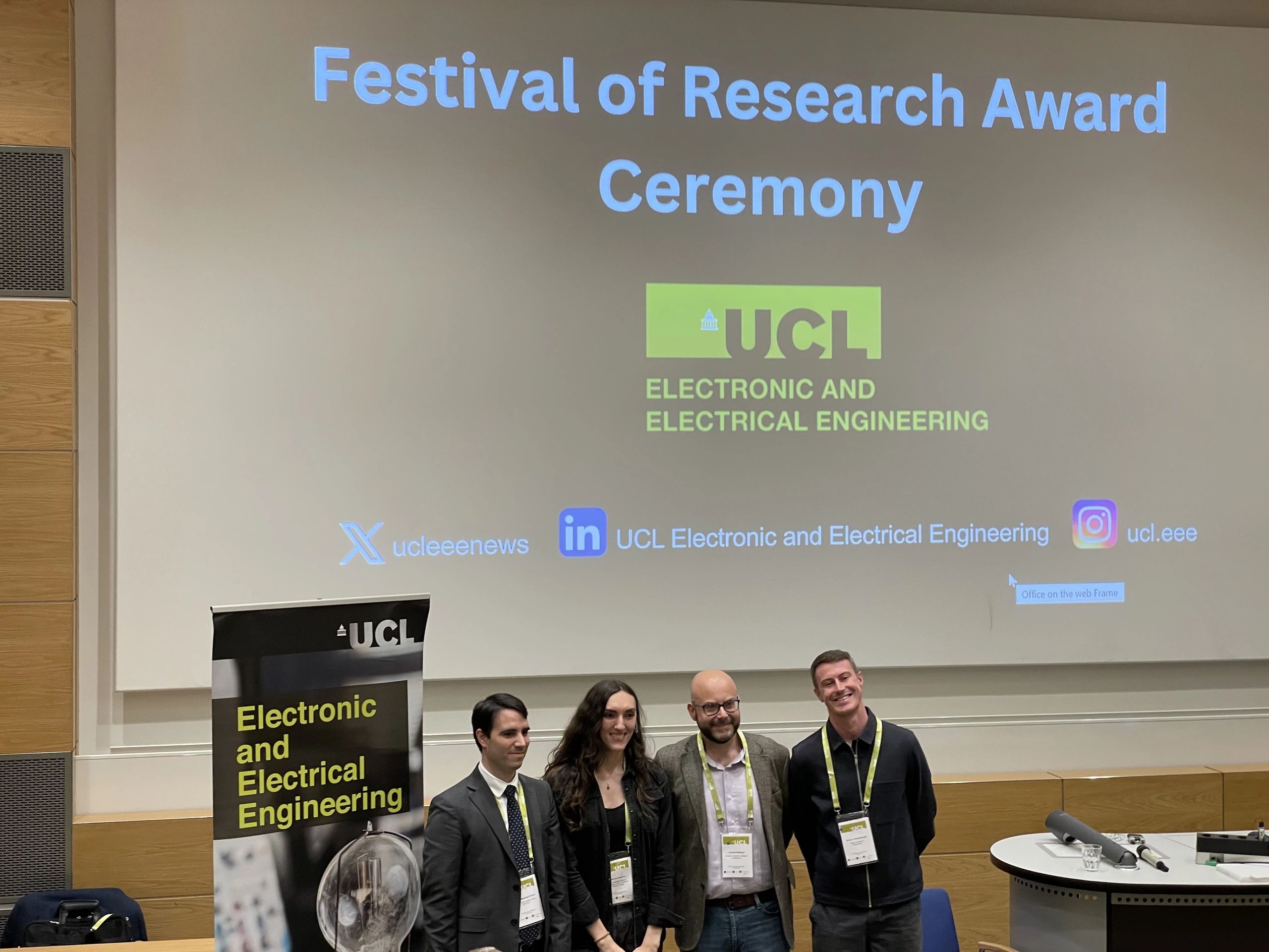 A. Xhameni receives best poster award at EEE Festival of Research