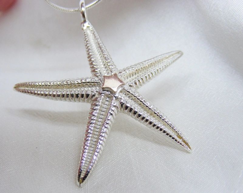 Large Silver Starfish, in stock