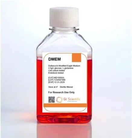 Dulbecco's Modified Eagle Medium (DMEM), High glucose, without sodium pyruvate, liquid