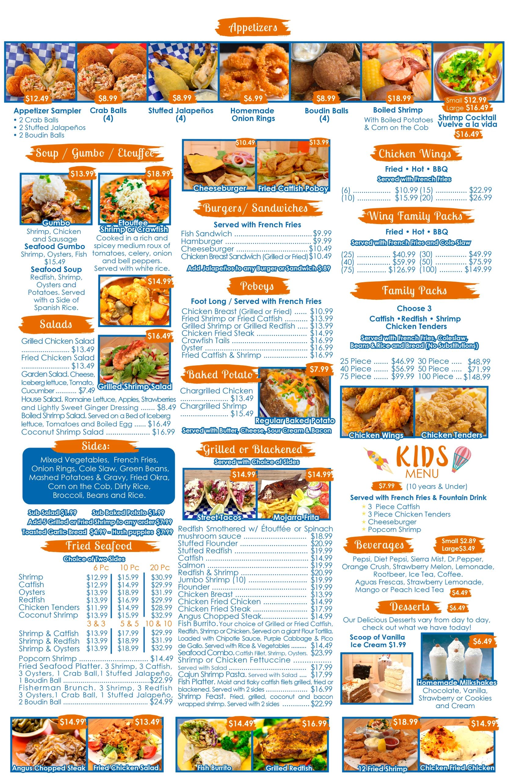 Menu - Fish Place Dickinson