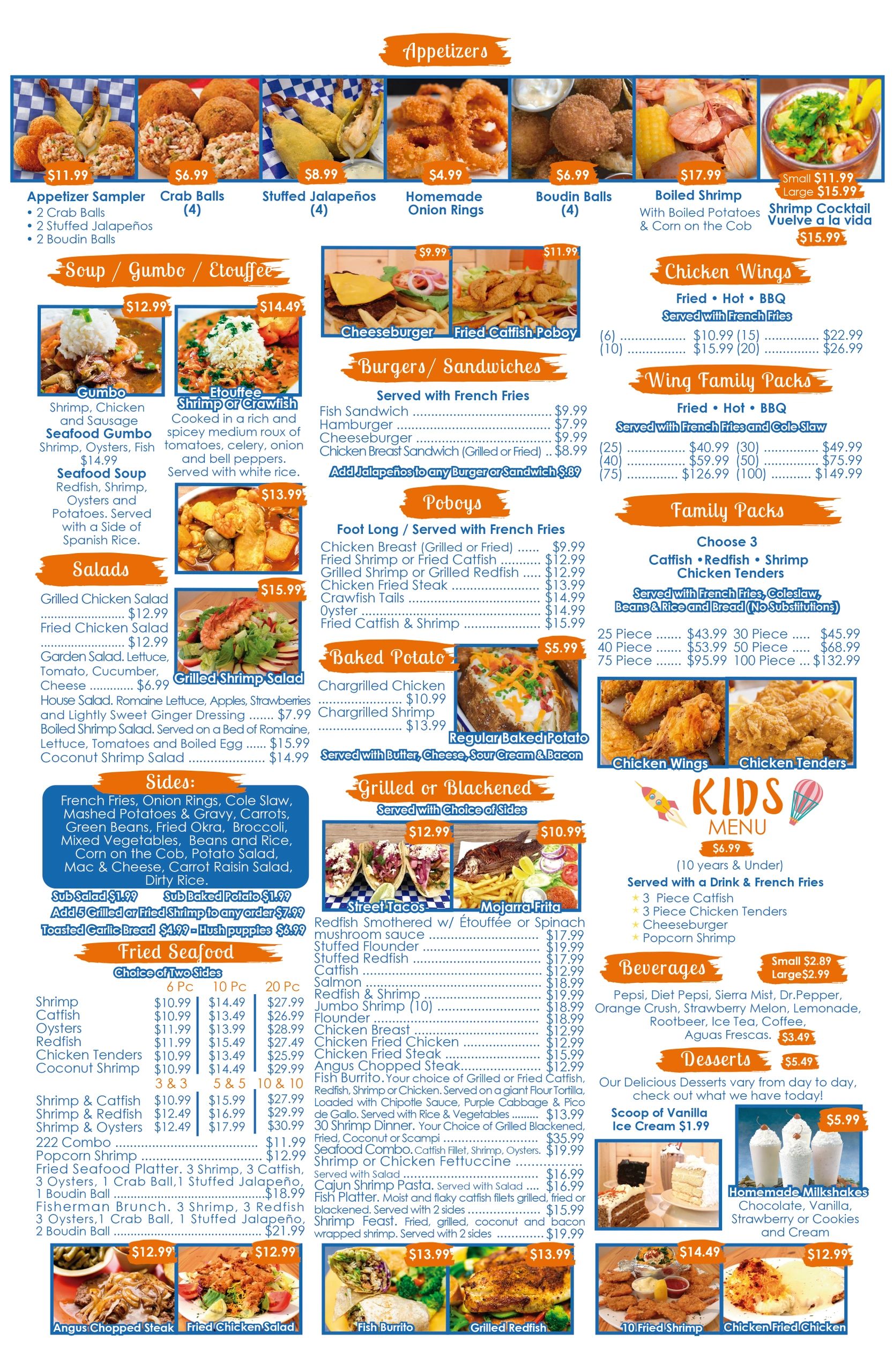Menu - Fish Place Dickinson