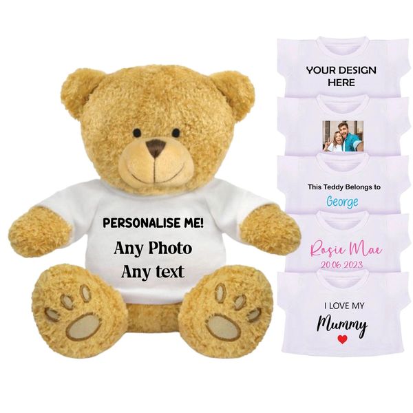 Personalised Teddy Bear Tshirt | Gifty Woo