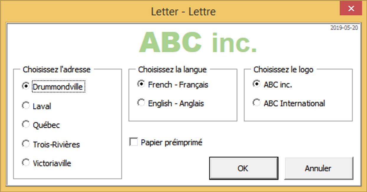 Modèles de lettres | Constance Marmen