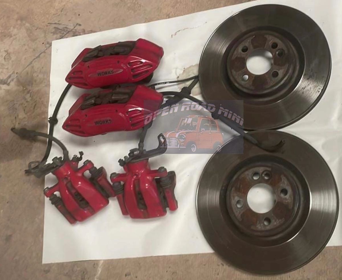 Mini Cooper JCW Front and REAR BIG Brake Kit with FRONT Rotors R55 R56 ...