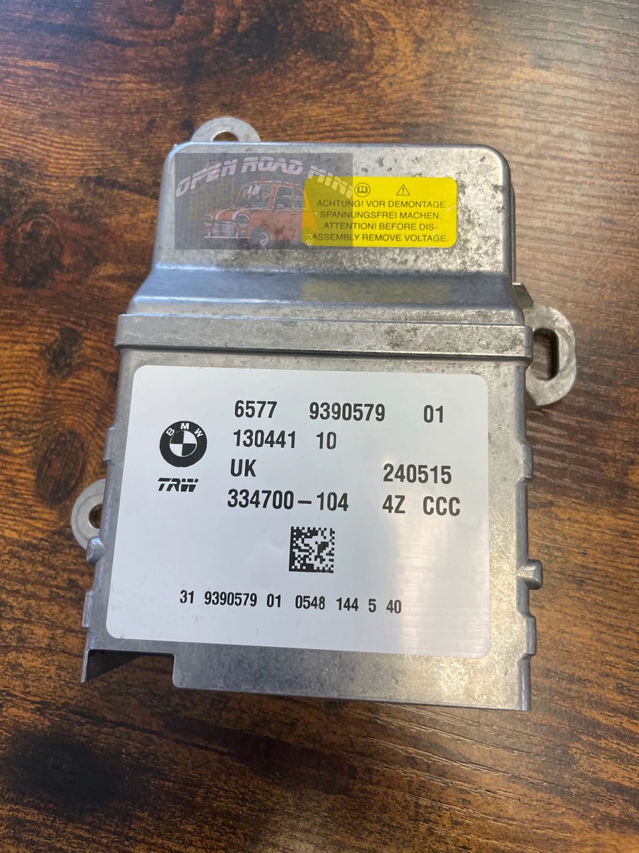 Mini Cooper Airbag Control Module R58 R59 F54 F55 F56 F60 65779390579