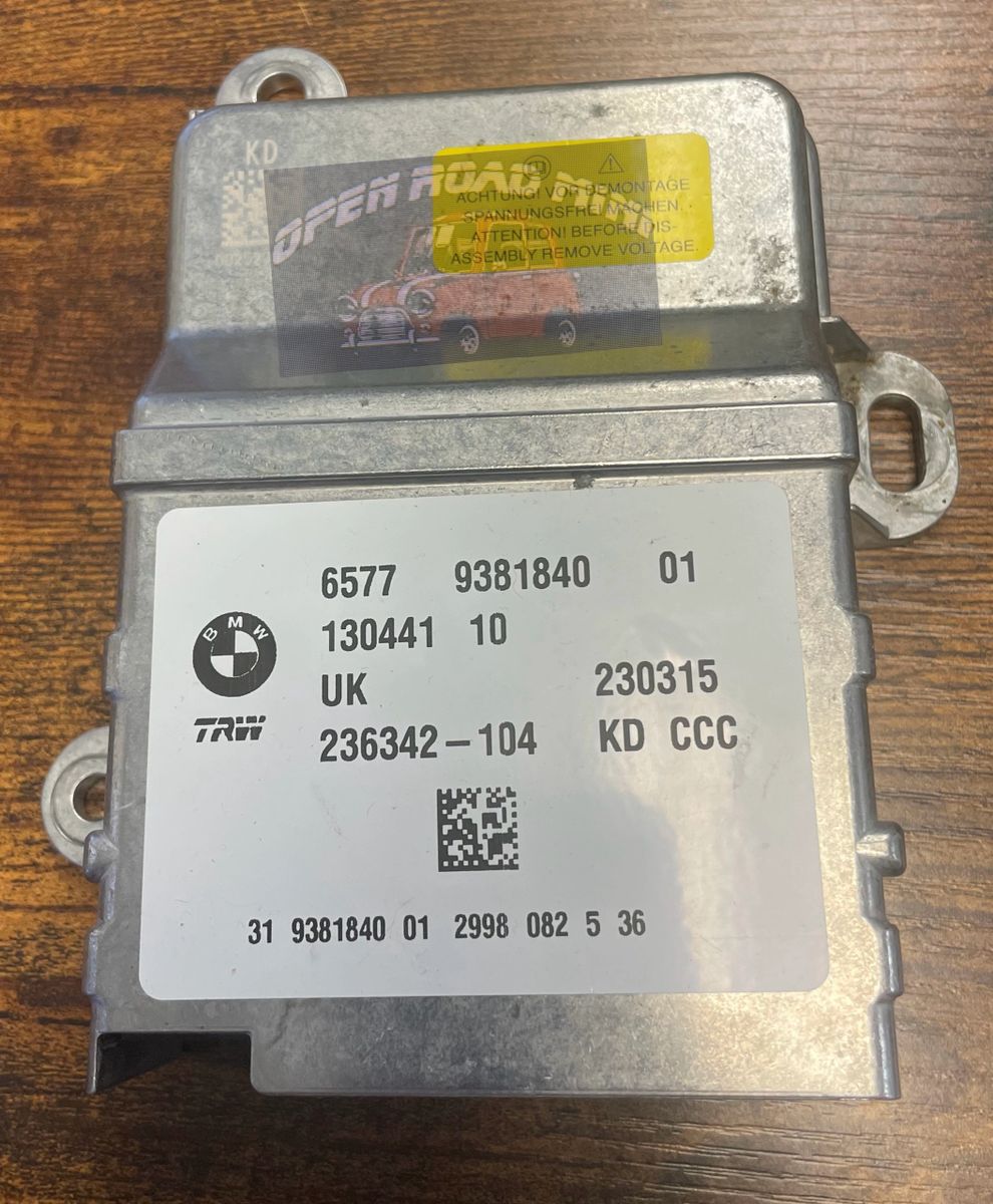 Mini Cooper Airbag Control Module F56 65779381840