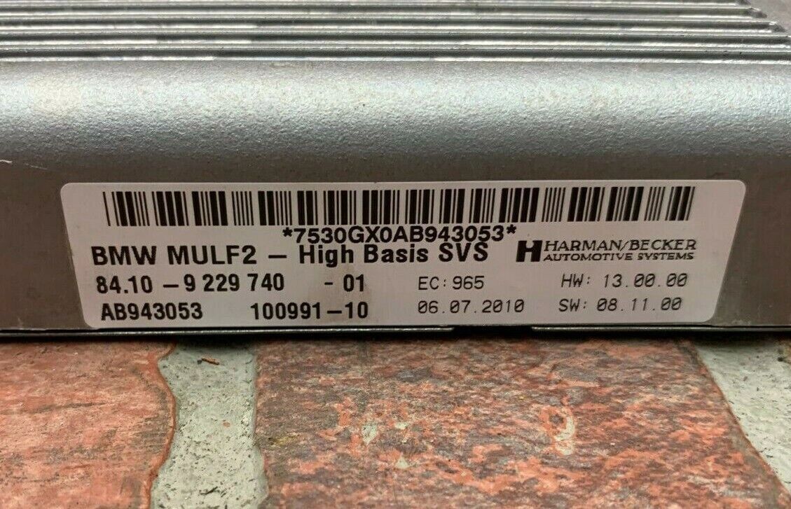 2007-2010 MINI COOPER S R56 HIGH BASIS SVS BLUETOOTH MODULE OEM 84109229740