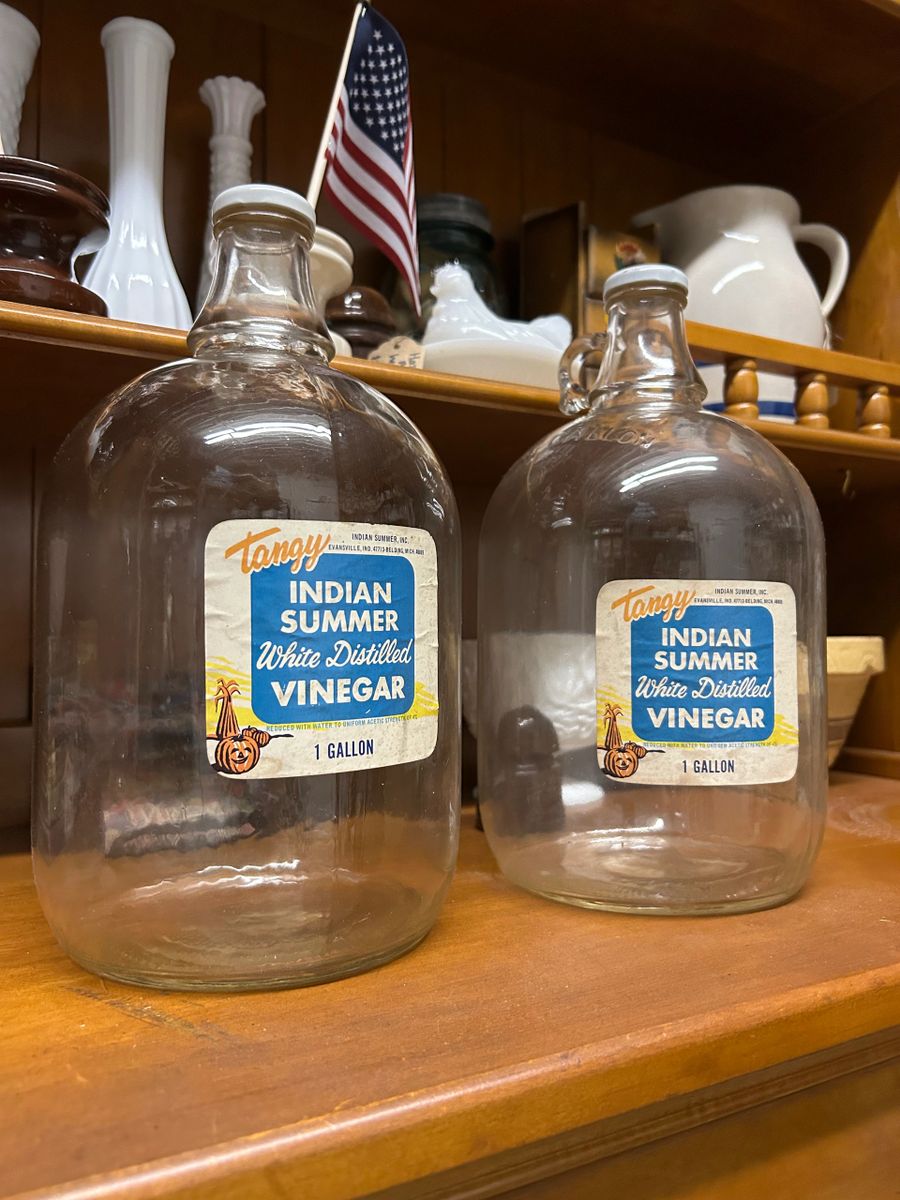 Vintage 1 gallon vinegar jugs