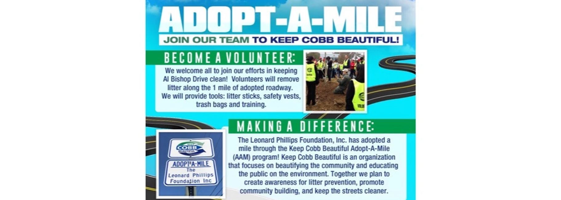 Adopt-A-Mile | The Leonard Phillips Foundation