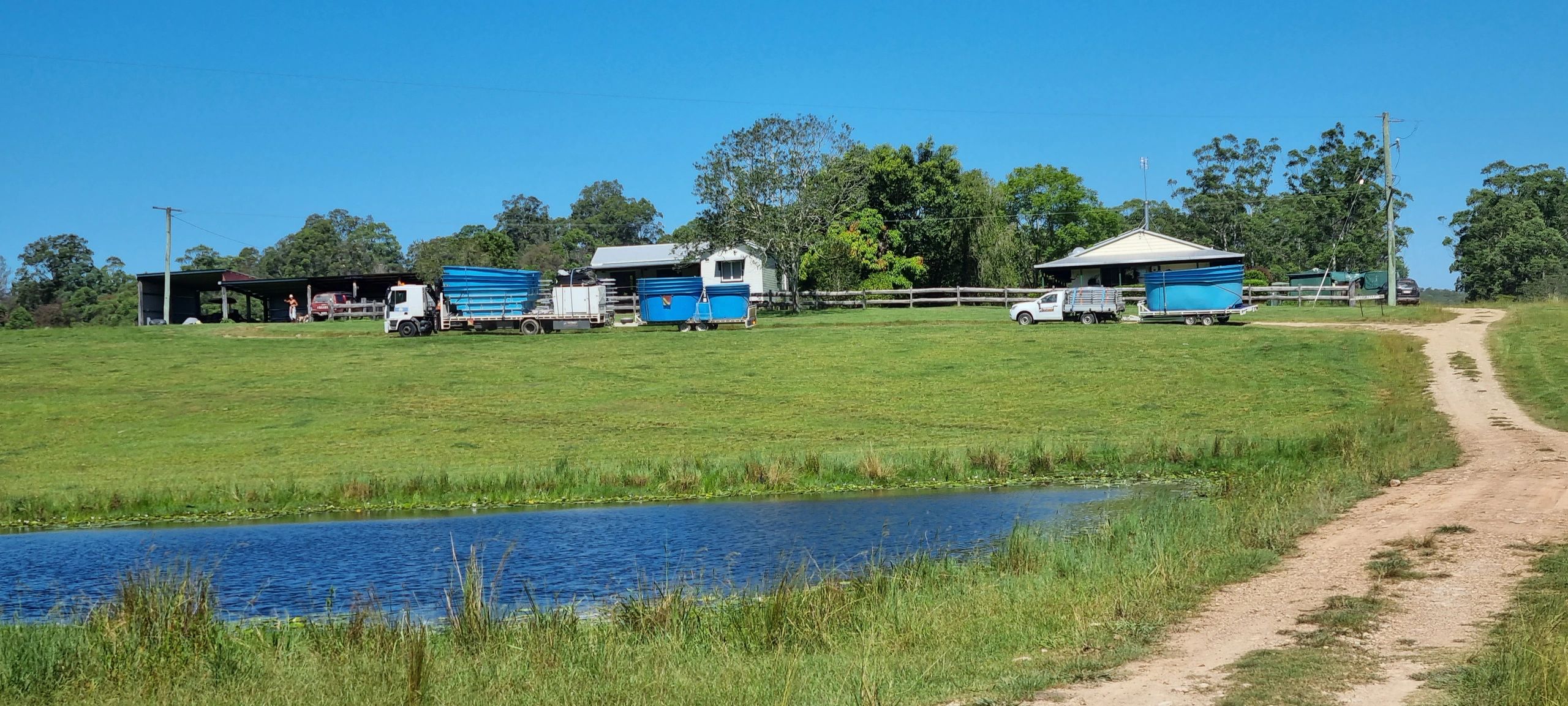 The Gallery Farm's Plunge Pool Delivery: