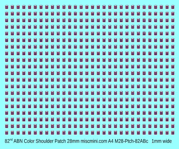 US Army Division Shoulder Patches 15mm and 28mm