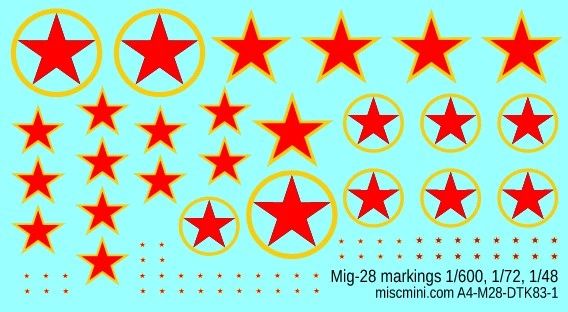 OPFOR, Aggressor, and Mig-28 decals - Adversary markings for F-5 ...