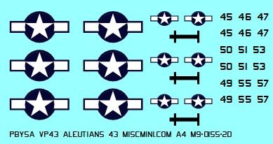 PBY-5A Catalinas VP-43 Aleutian Islands 1943