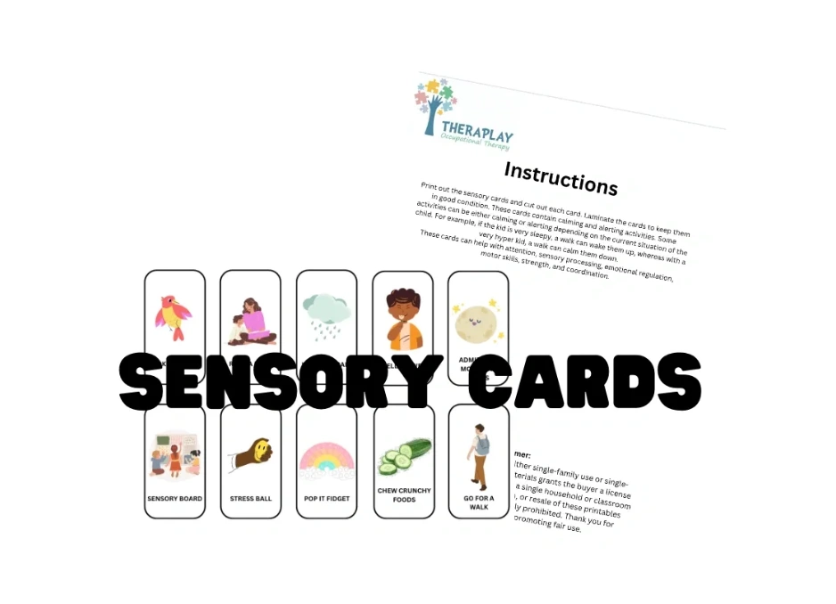 Calming and Alerting Sensory Cards