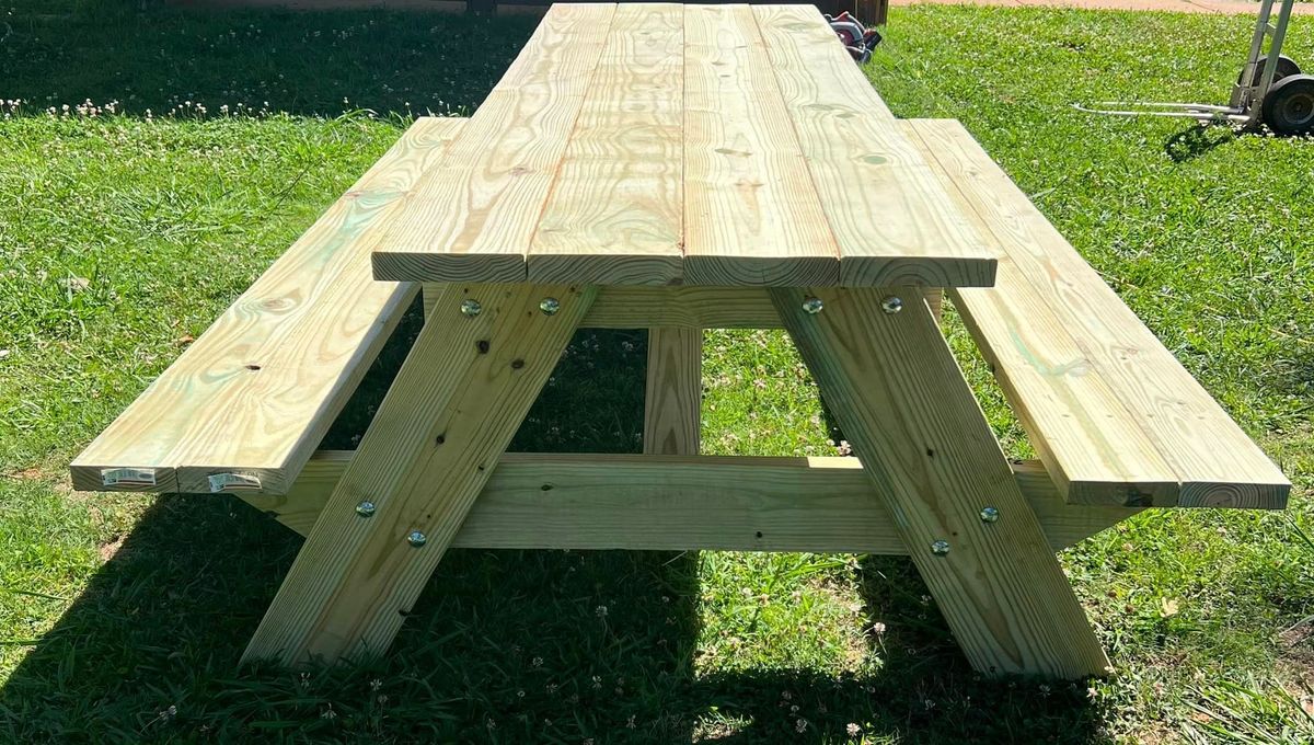8ft Picnic Table Pressure Treated