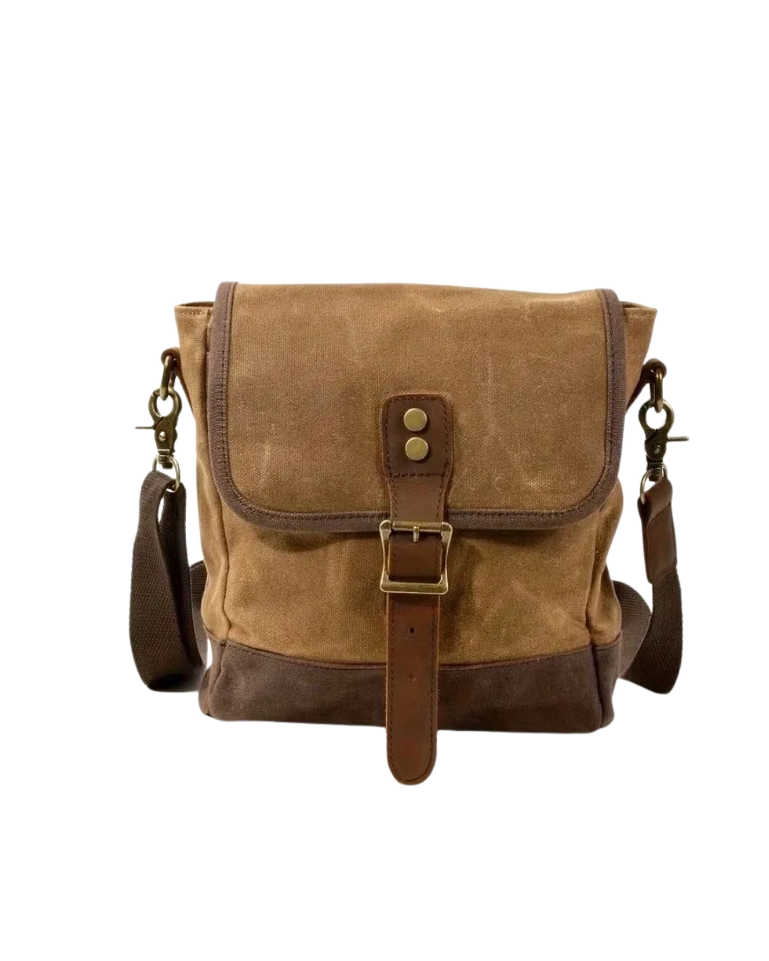 Haversack Waxed Canvas W/ Leather B01