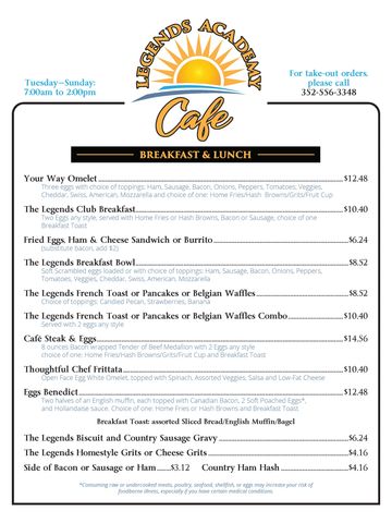 Legends Academy Cafe