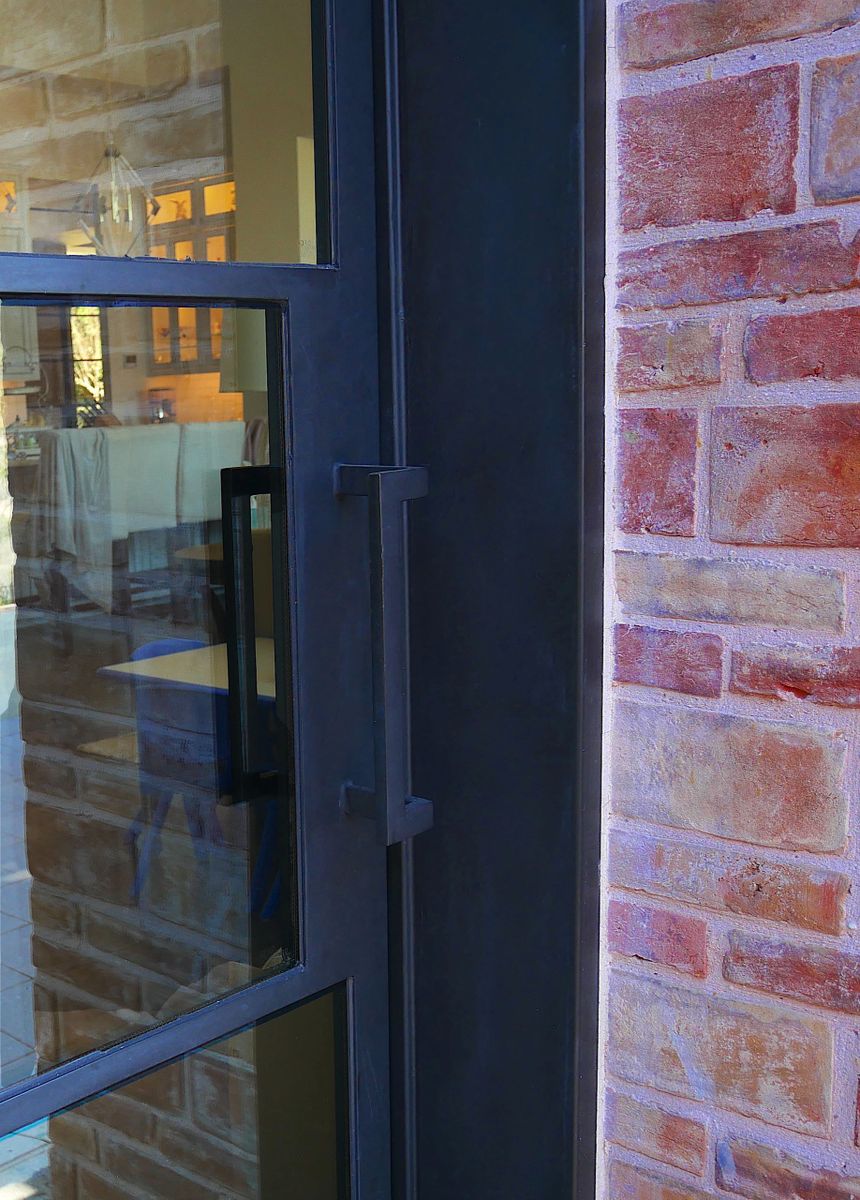 Square offset Door Pull