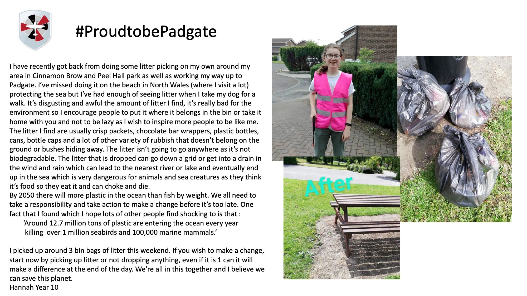 Padgate Academy students' act of kindness