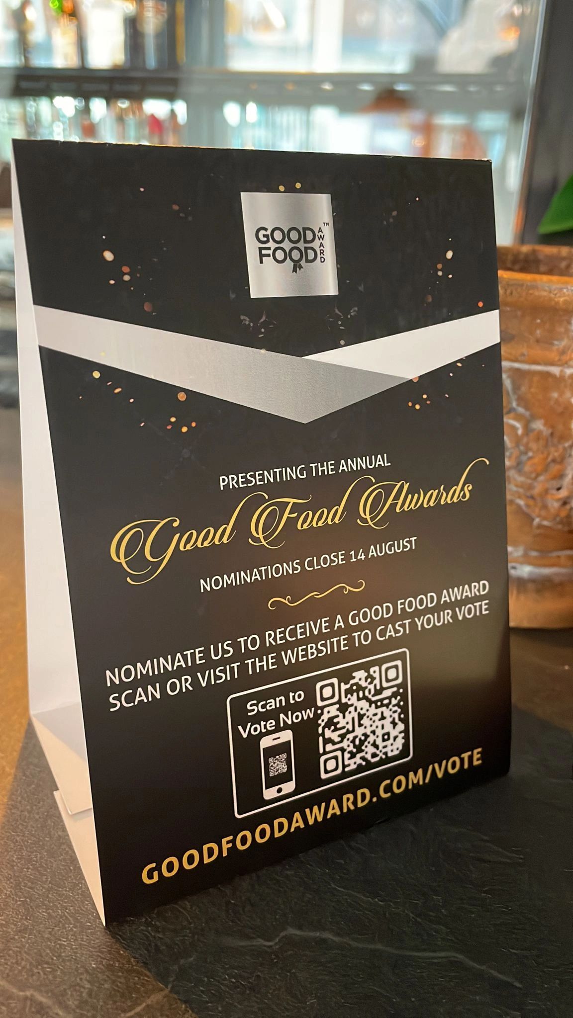 Good Food Award Nomination!