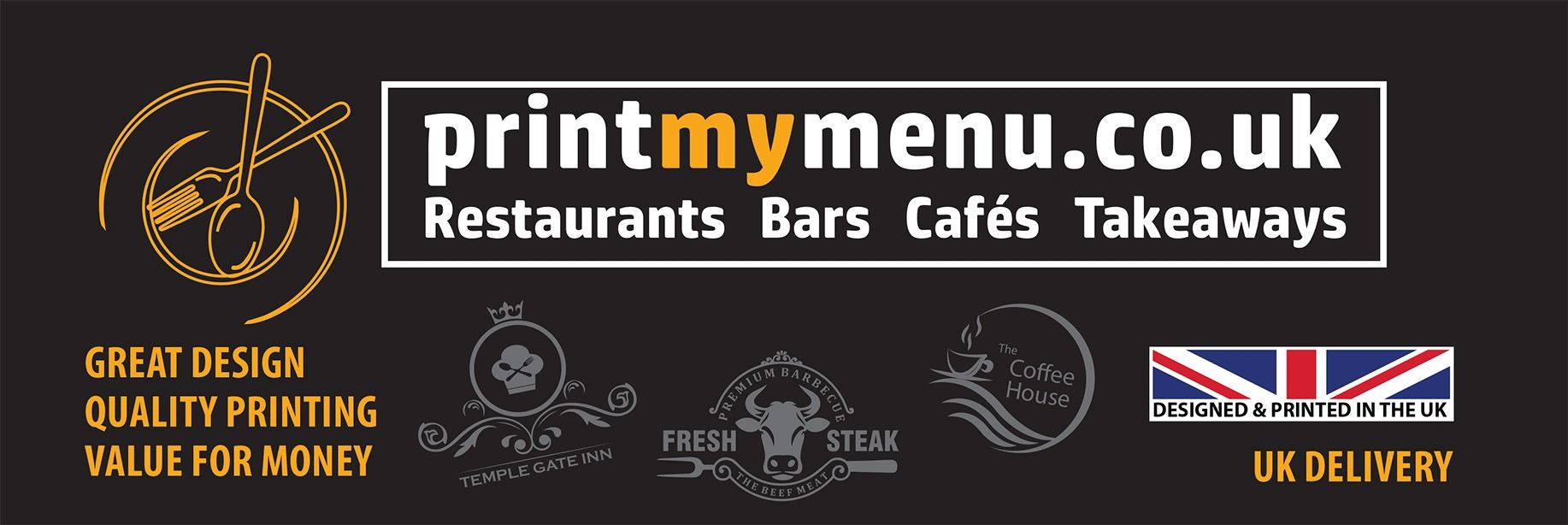 Menu Design and Printing in Lincolnshire