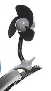 Switch adapted - Clip on fan - black