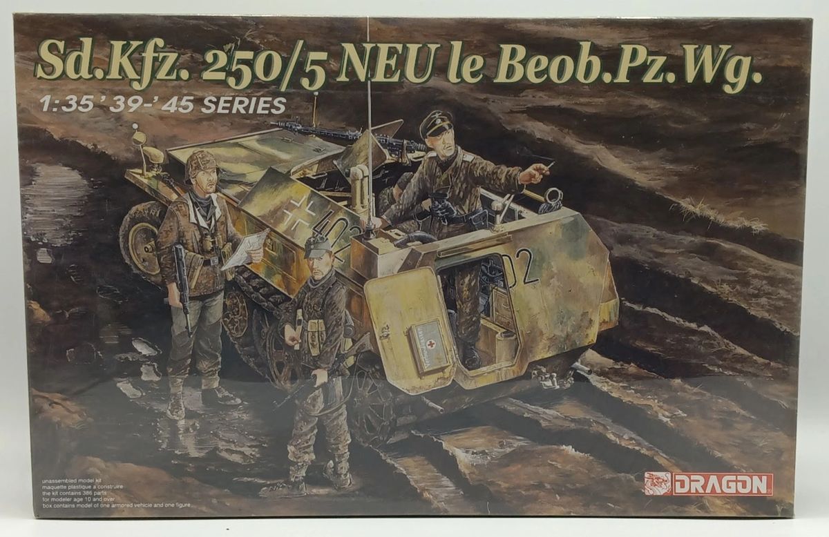 1/35 Dragon Sd.Kfz. 250/9 NEU le Beob.Pz.Wg. Kit #6141