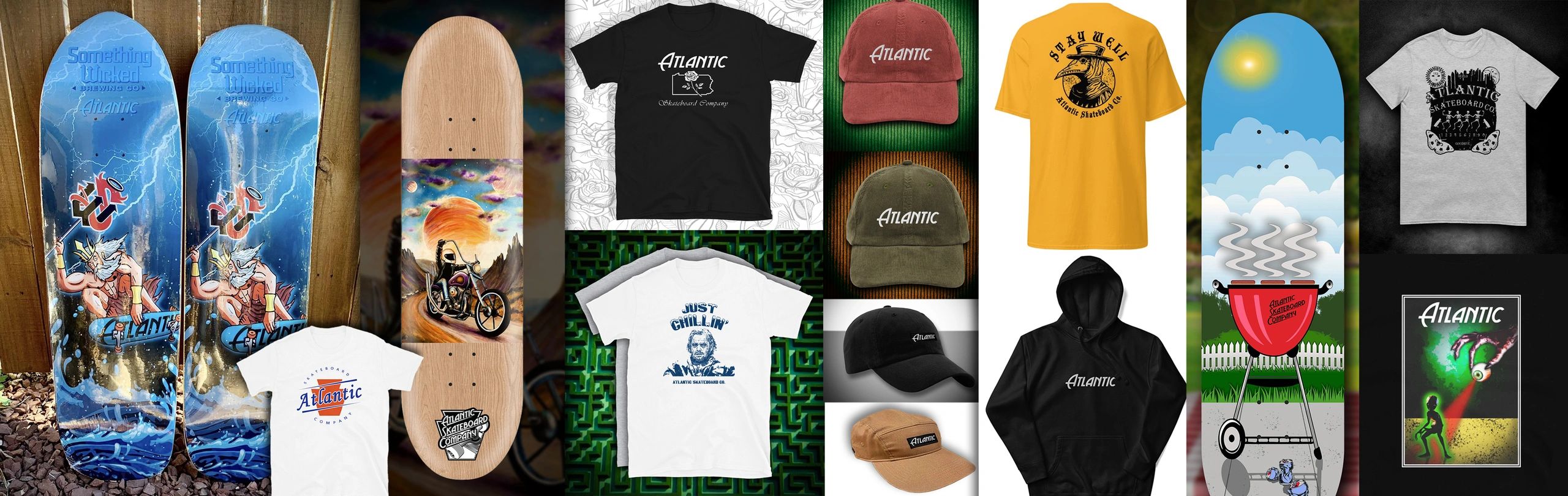 Atlantic Skateboard Co. - Skateboard Decks, Skateboard Apparel