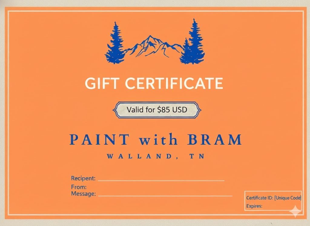 Paint with Bram Gift Certificate