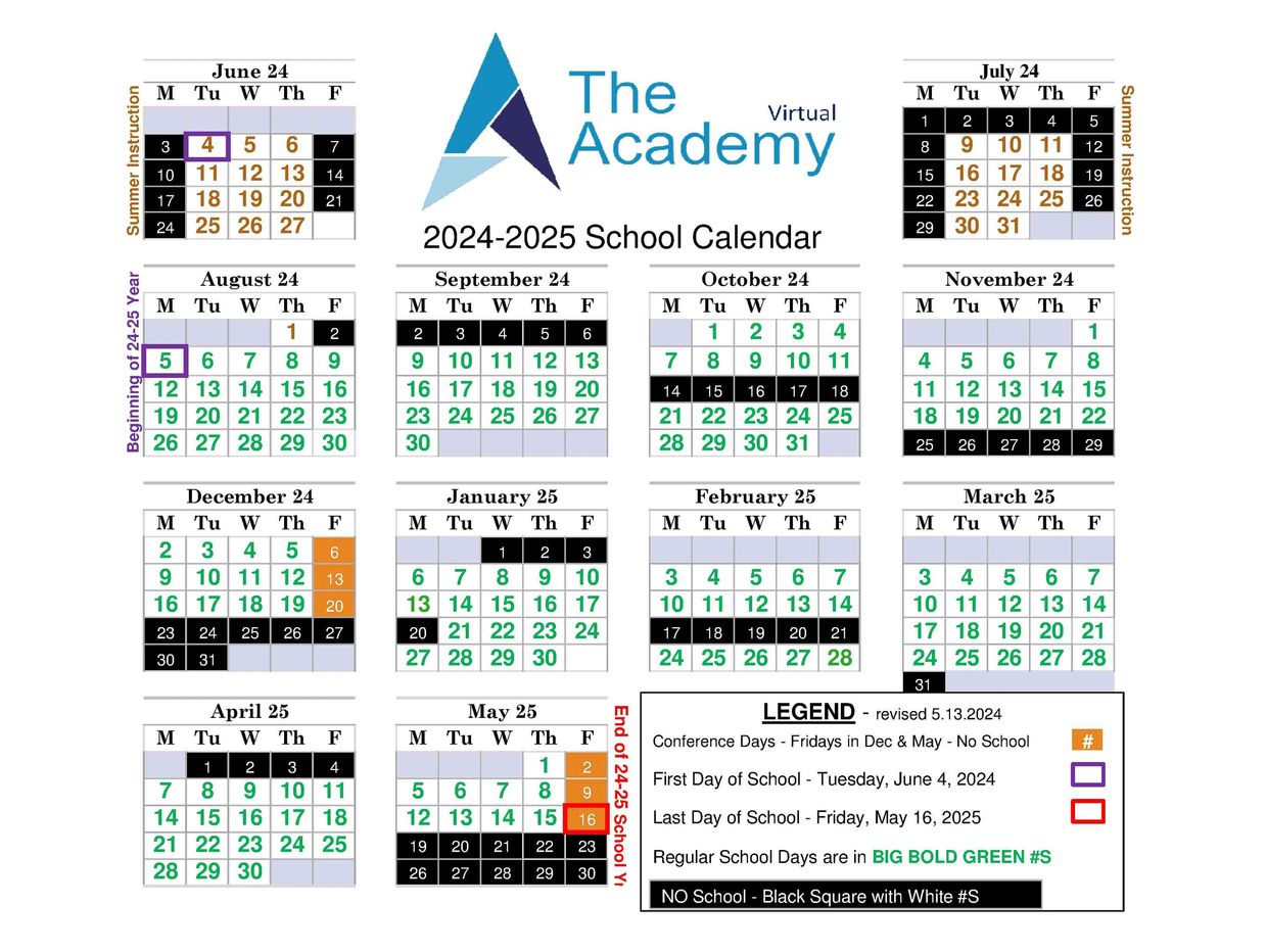 The Academy Virtual - Dyslexia, Adhd, Year-Round Calendar