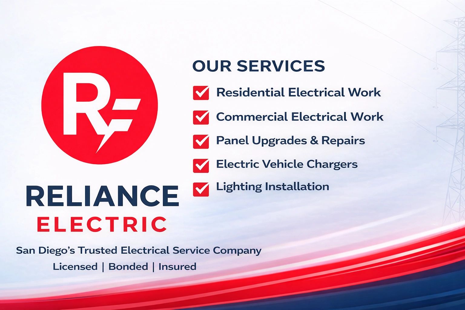 Residential and Commercial Electrical Work - Reliance Electric