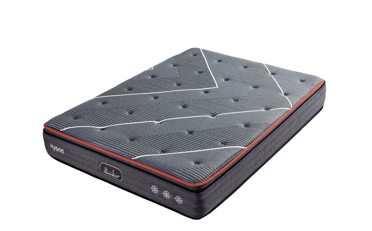 HT 12 (12" Euro Top Cooling Fabric Gel Hybrid Compressed Mattress ...