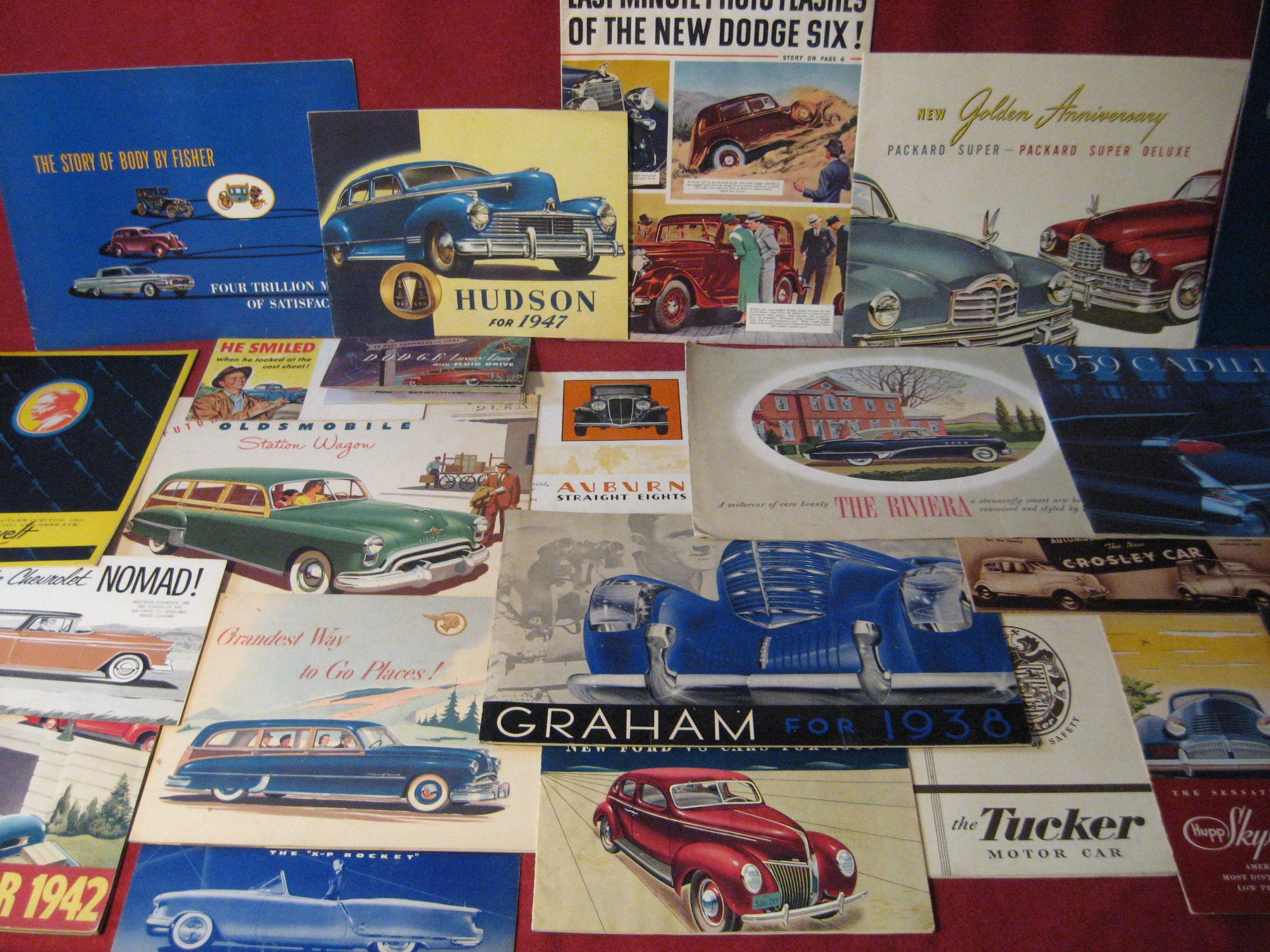 Antique Auto Sales Literature | Vintage Automotive Brochures