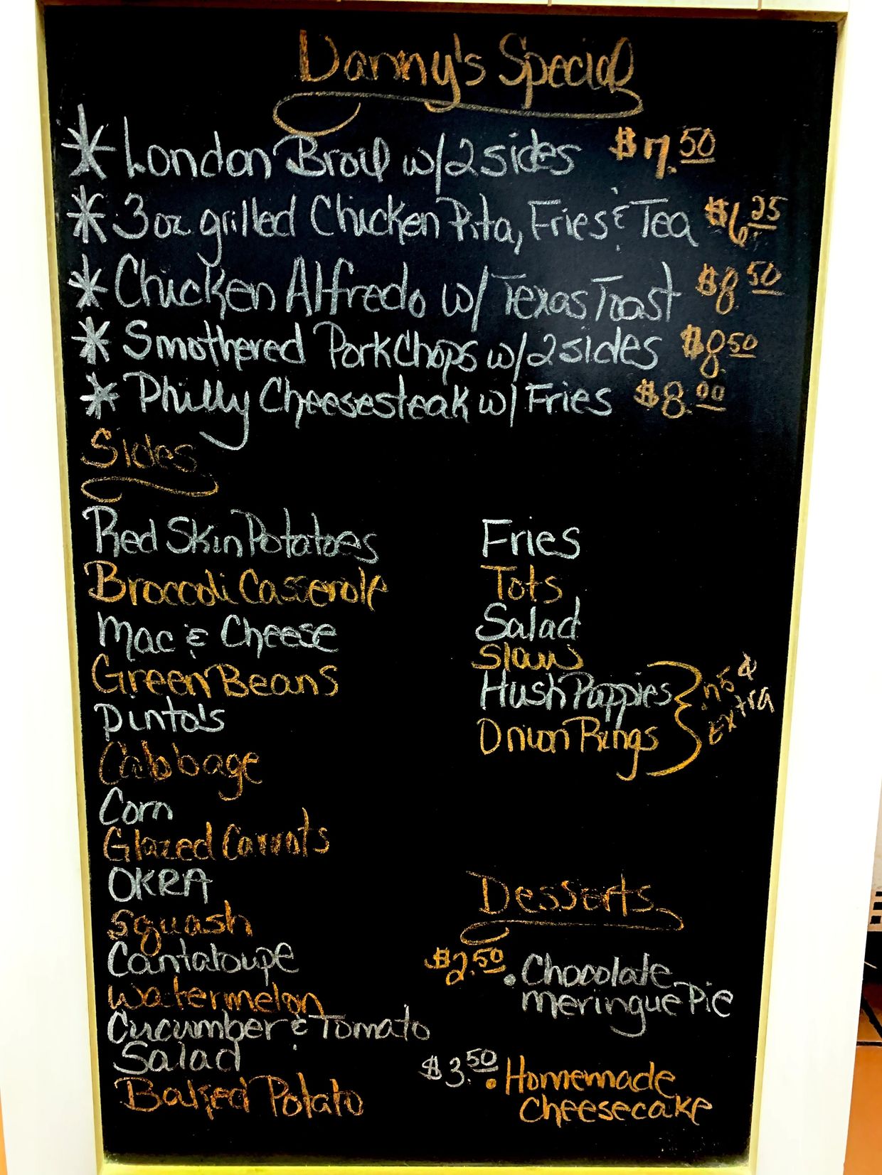 Specials | Danny's Cafe and Catering