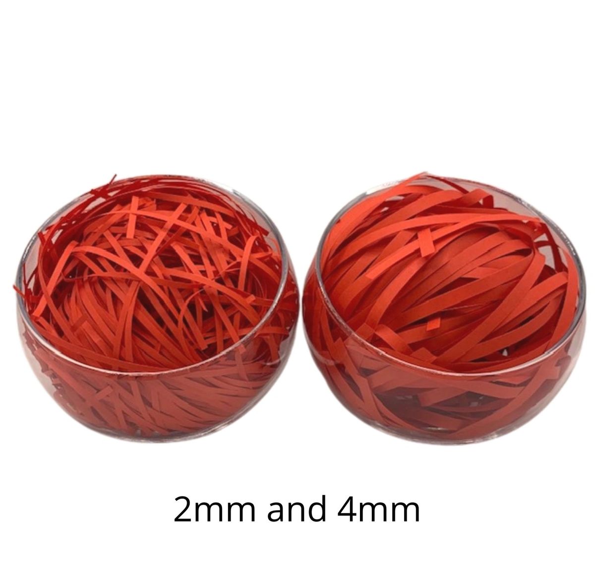 Red Straight Cut Shredded Kraft Paper