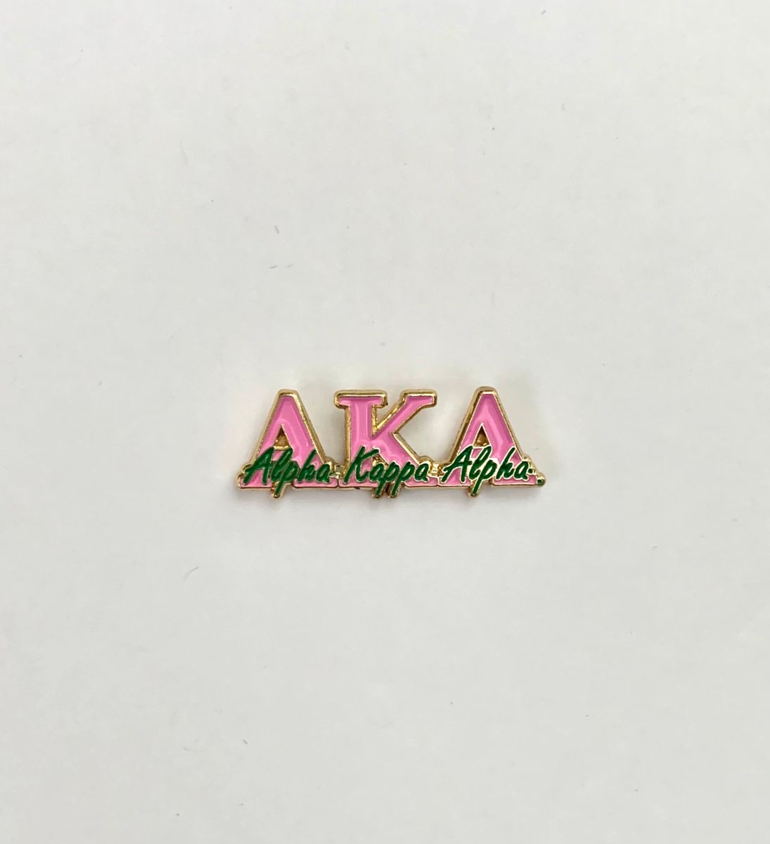 AKA Script Lapel Pin