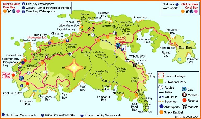 St John Usvi Map