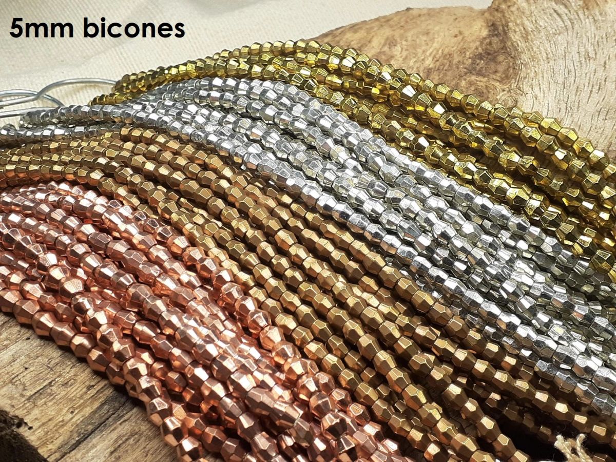 LARGE BICONE SPACER STRANDS