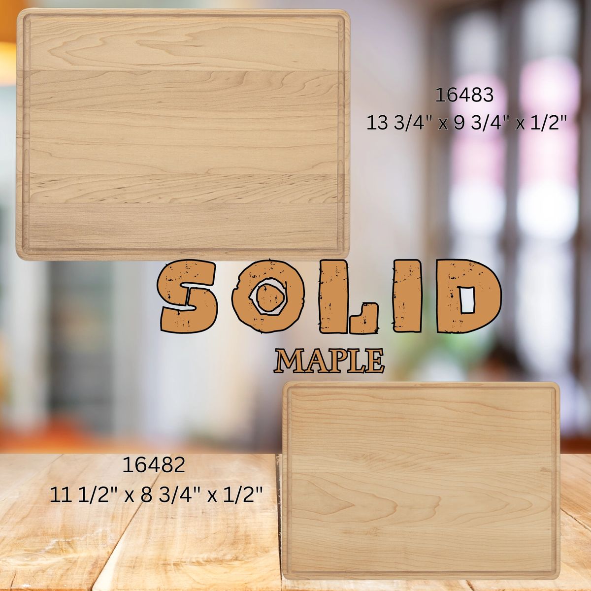 16482 Laser Engraved Maple Carving / Cutting Boards