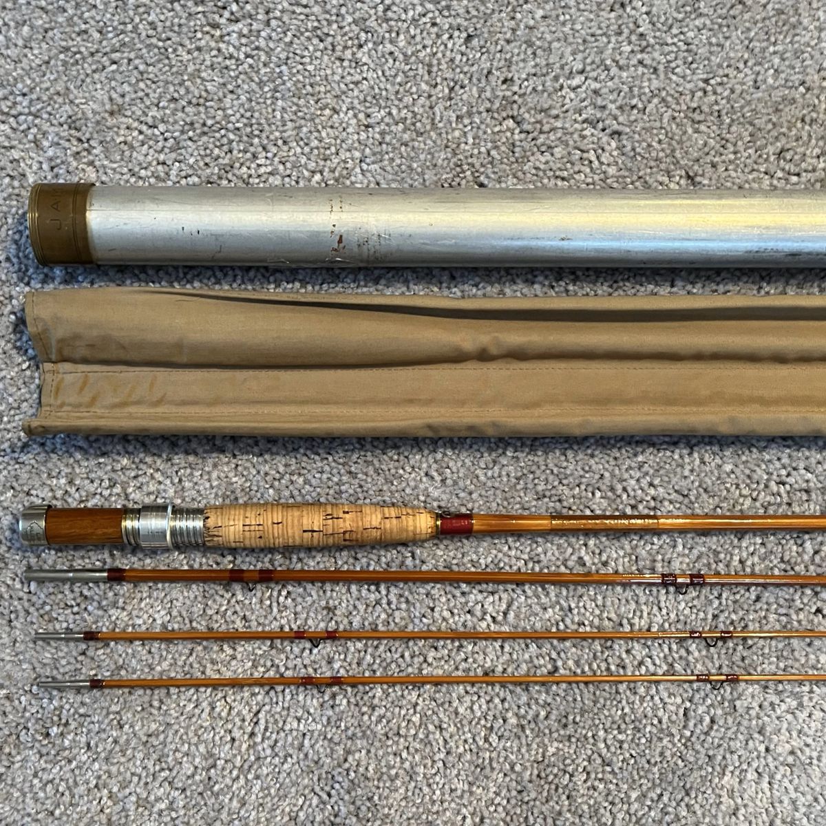 Leonard Model 49DF 7'6" 3/2 Split Bamboo Fly Rod