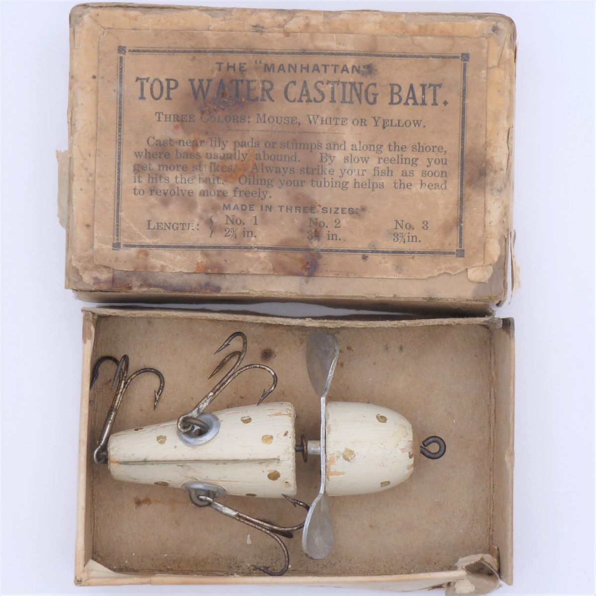 Manhattan Keeled Rotary Surface Lure in Scarce Box
