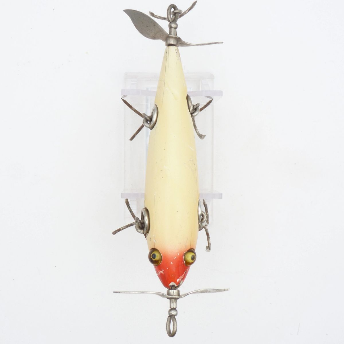 Bit Scarce Blended Red Head and White Pflueger Neverfail Five-Hook ...