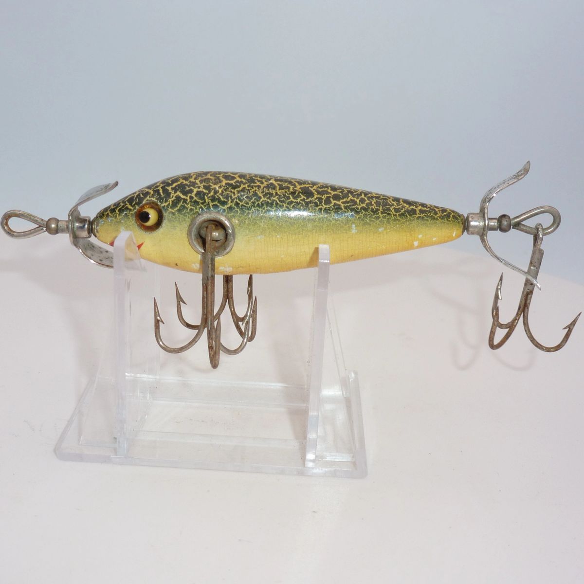 Heddon 100 Underwater Minnow, Green Crackleback
