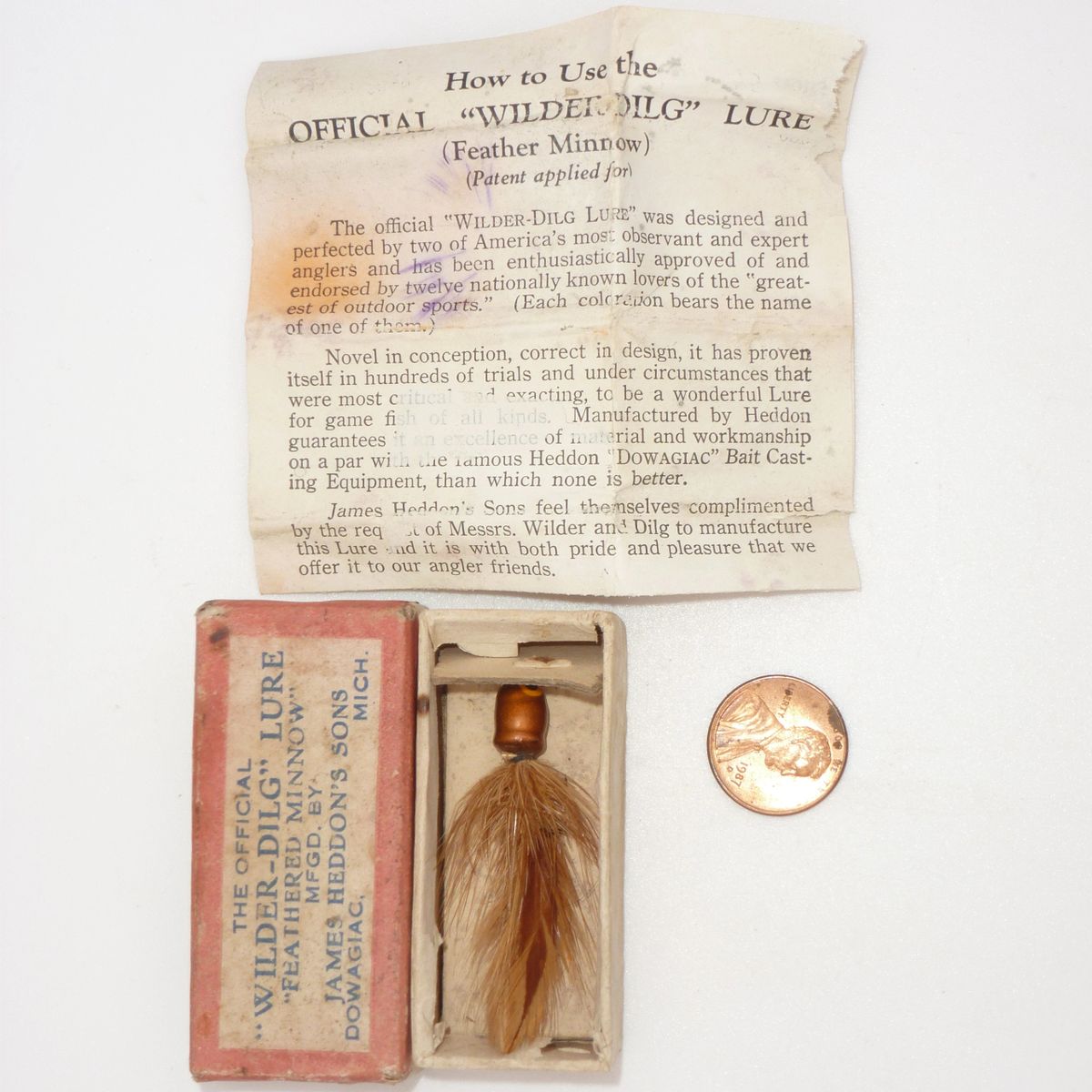 Heddon Zane Grey Trout Wilder Dilg in Intro Box with Papers